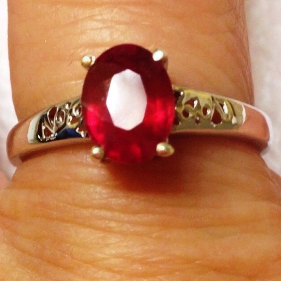manufacturer | Jewelry | New Genuine 88 Ct Ruby 925 Stamped Ring 8 ...